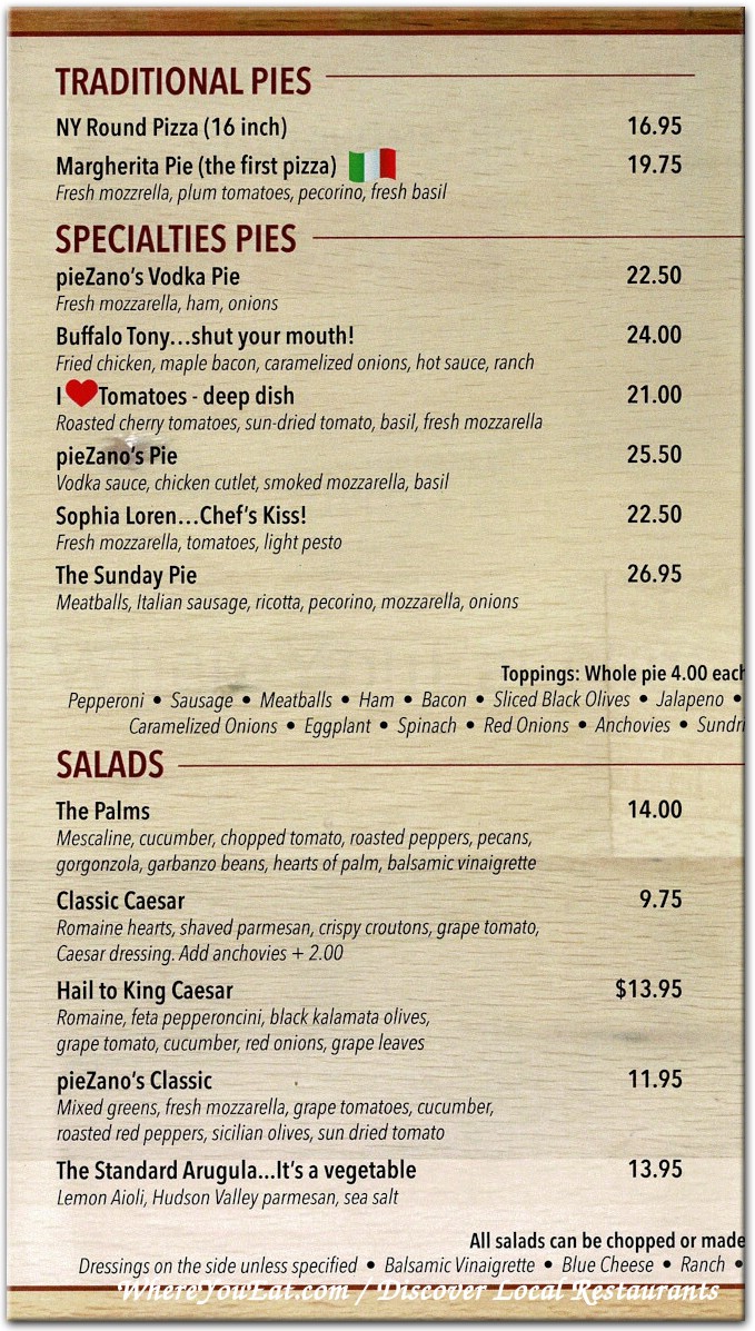 PieZano's Pizzeria in Staten Island